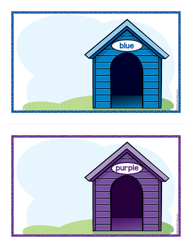 Dog Color Matching Activity – Early Learning Ideas