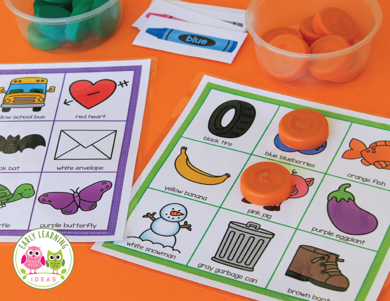 Color Lotto Game and Sorting Activity – Early Learning Ideas
