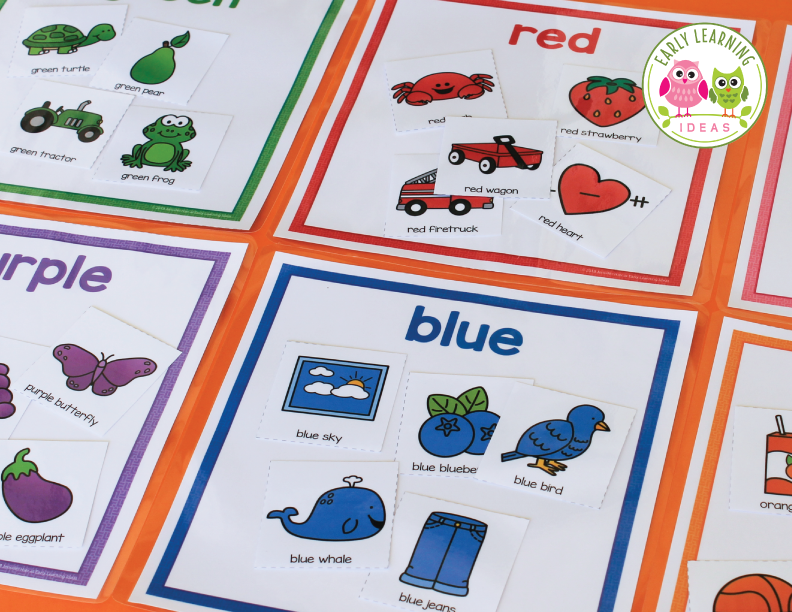 Color Lotto Game and Sorting Activity – Early Learning Ideas