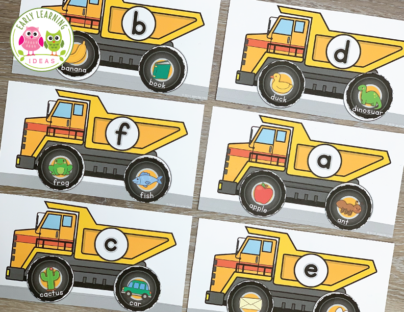 Construction Theme Alphabet & Beginning Sound Activity – Early Learning ...