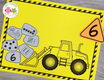 Construction Theme 1-20 Math Mats – Early Learning Ideas