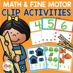 Counting & Fine Motor Clip Activities – Early Learning Ideas
