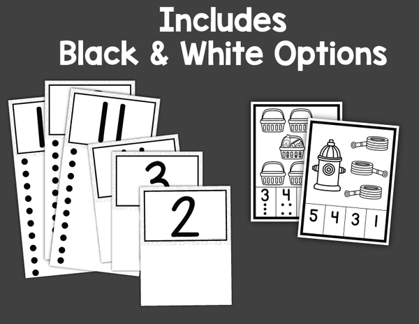 Counting & Fine Motor Clip Activities – Early Learning Ideas