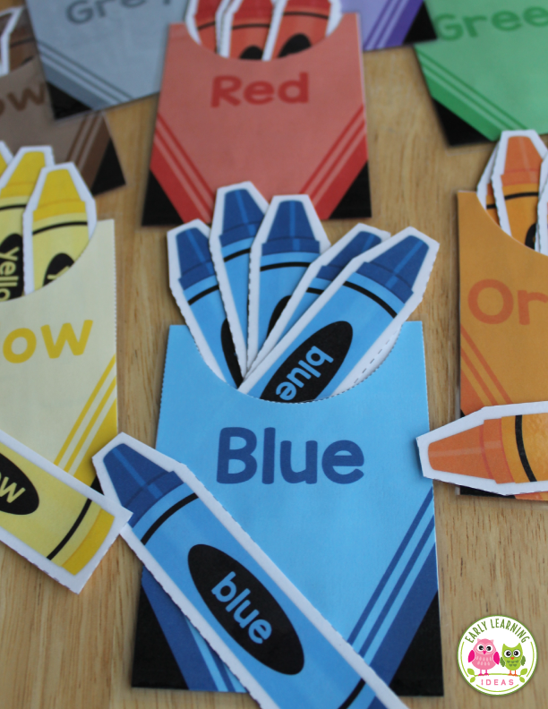 Crayon Color Matching Activity – Early Learning Ideas