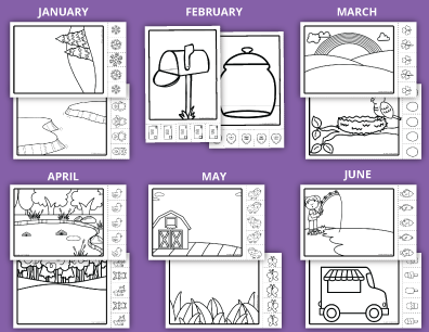 Seasonal Easy Cut and Paste Activities – Early Learning Ideas