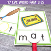 CVC Medial Sounds Clip Cards – Early Learning Ideas