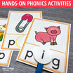 CVC Medial Sounds Clip Cards – Early Learning Ideas
