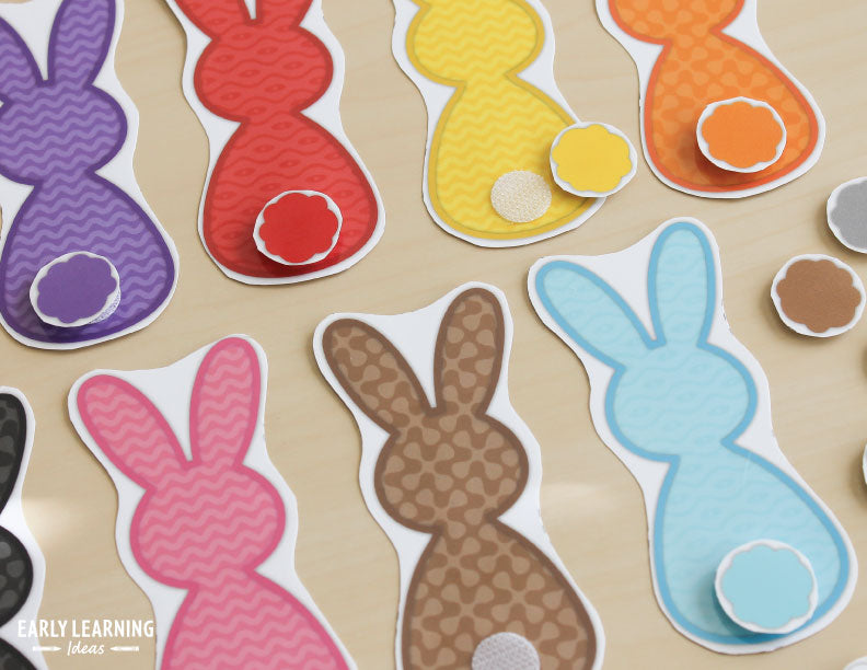 Bunny Color & Size Sorting Activities – Early Learning Ideas