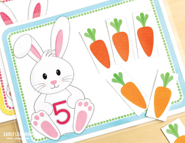 Bunny 1-10 Number and Counting Activities – Early Learning Ideas