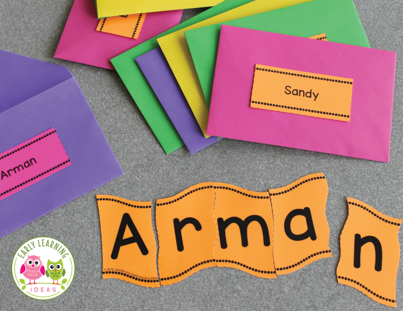 Editable Name Practice Puzzles - Wavy Puzzles – Early Learning Ideas