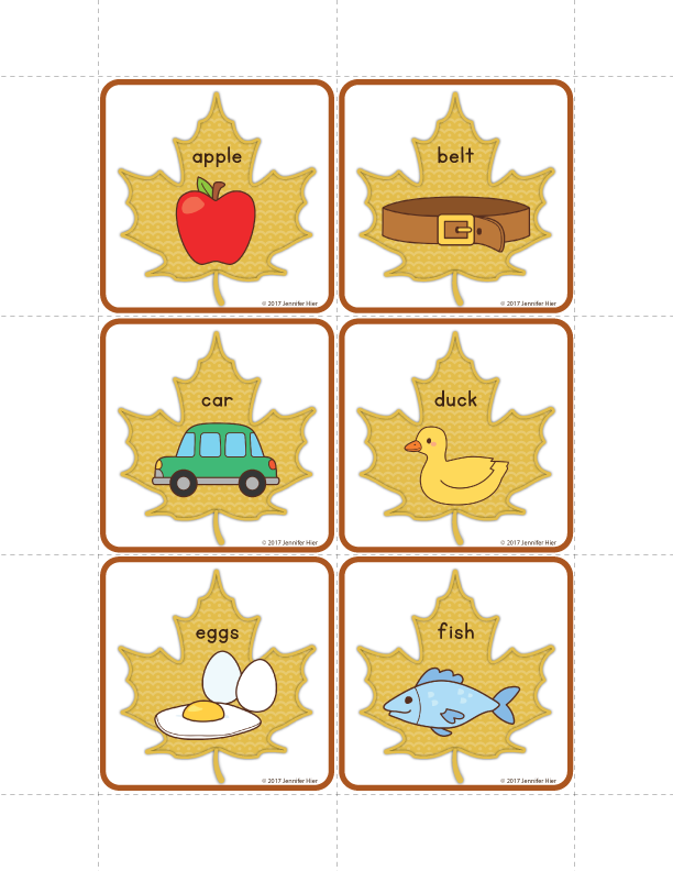 Fall Leaves Alphabet & Beginning Sound Activty – Early Learning Ideas