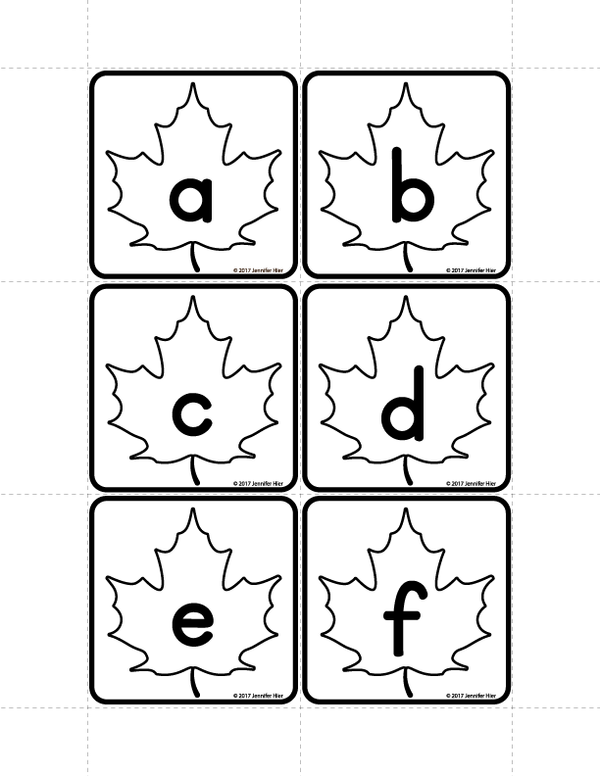 Fall Leaves Alphabet & Beginning Sound Activty – Early Learning Ideas