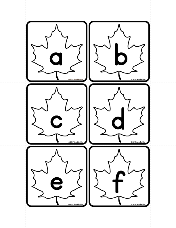 Fall Leaves Alphabet & Beginning Sound Activty – Early Learning Ideas
