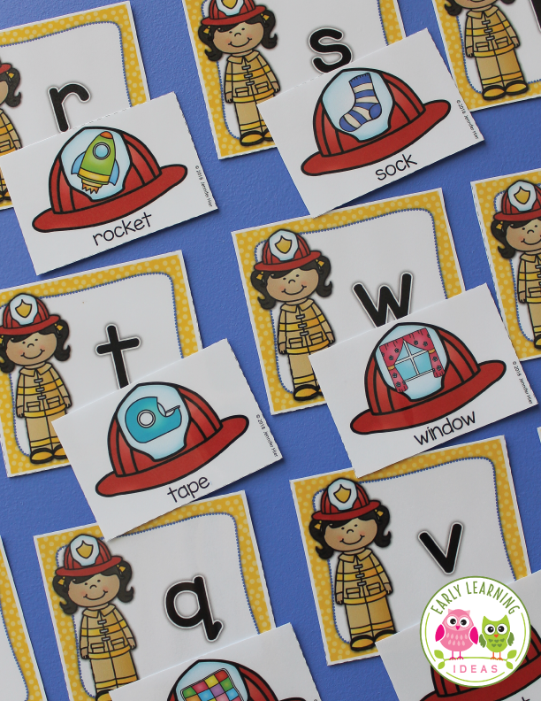 Firefighter Alphabet & Beginning Sound Activity – Early Learning Ideas