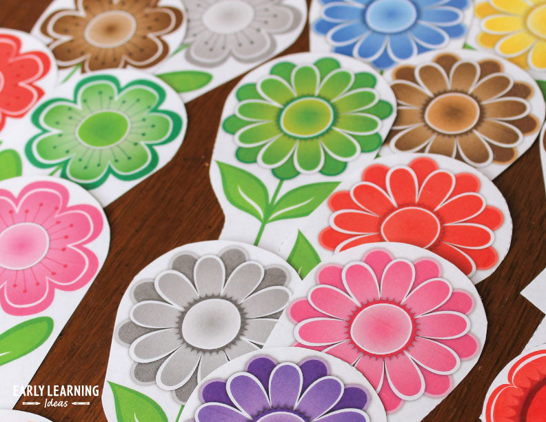 Flower Color Sorting Activities – Early Learning Ideas