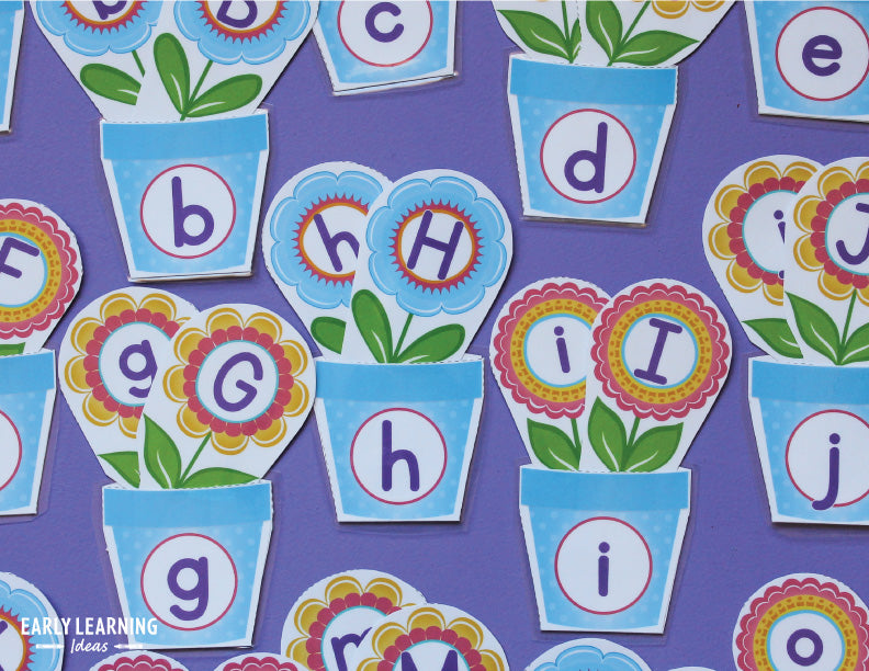 Flower Alphabet and Beginning Sound Activity – Early Learning Ideas