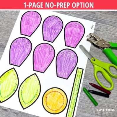 Spring Flowers Fine Motor Craft – Early Learning Ideas