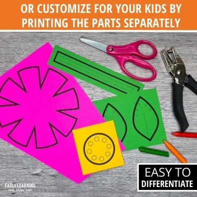 Spring Flowers Fine Motor Craft – Early Learning Ideas