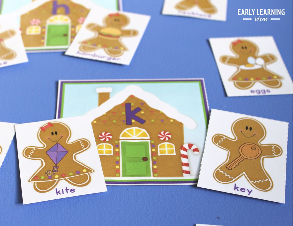Gingerbread Alphabet & Beginning Sound Activity – Early Learning Ideas