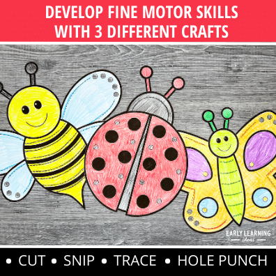 Insects Fine Motor Craft Activities – Early Learning Ideas