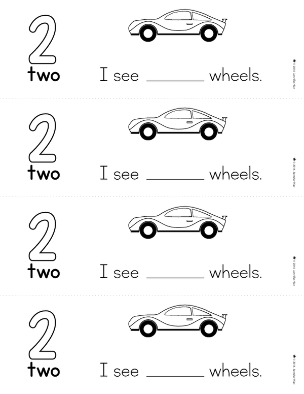 Counting 1-10 Interactive Hole Punch Book – Early Learning Ideas