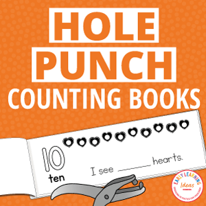 Counting 1-10 Interactive Hole Punch Book – Early Learning Ideas