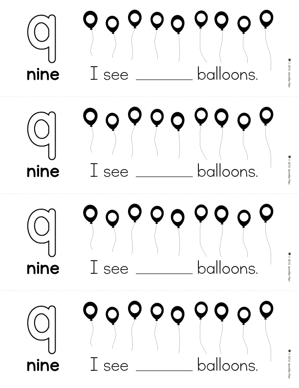 Counting 1-10 Interactive Hole Punch Book – Early Learning Ideas