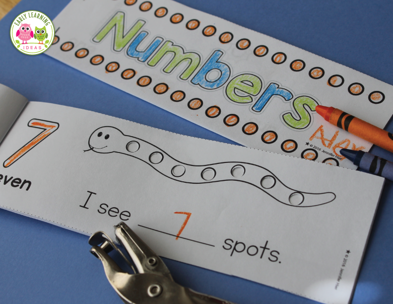 Counting 1-10 Interactive Hole Punch Book – Early Learning Ideas