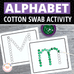 Cotton Swab Letter Cards – Early Learning Ideas