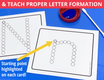 Cotton Swab Letter Cards – Early Learning Ideas