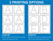 Cotton Swab Letter Cards – Early Learning Ideas