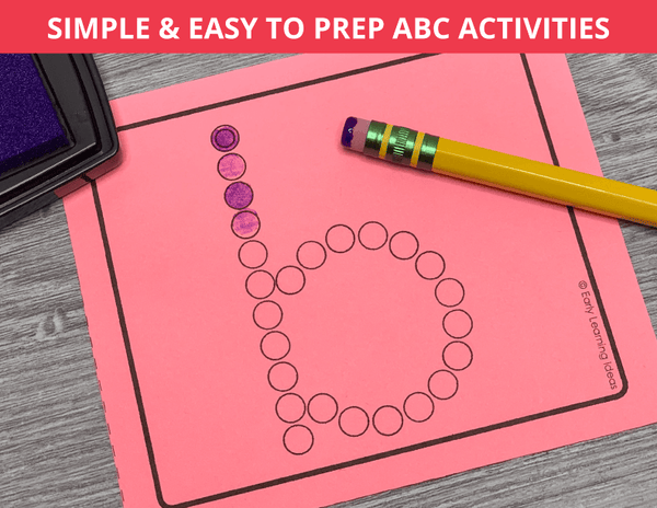 Cotton Swab Letter Cards – Early Learning Ideas