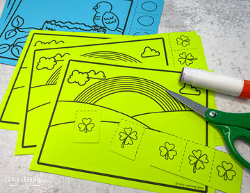 Printable Hole Punch Fine Motor Activities – Early Learning Ideas