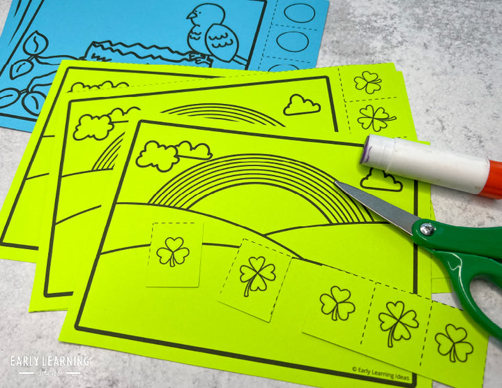 Printable Hole Punch Fine Motor Activities – Early Learning Ideas