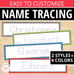 Editable Name Tracing Cards – Early Learning Ideas