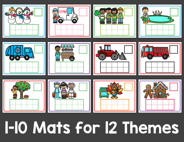 Counting and Number Mats for the Year – Early Learning Ideas