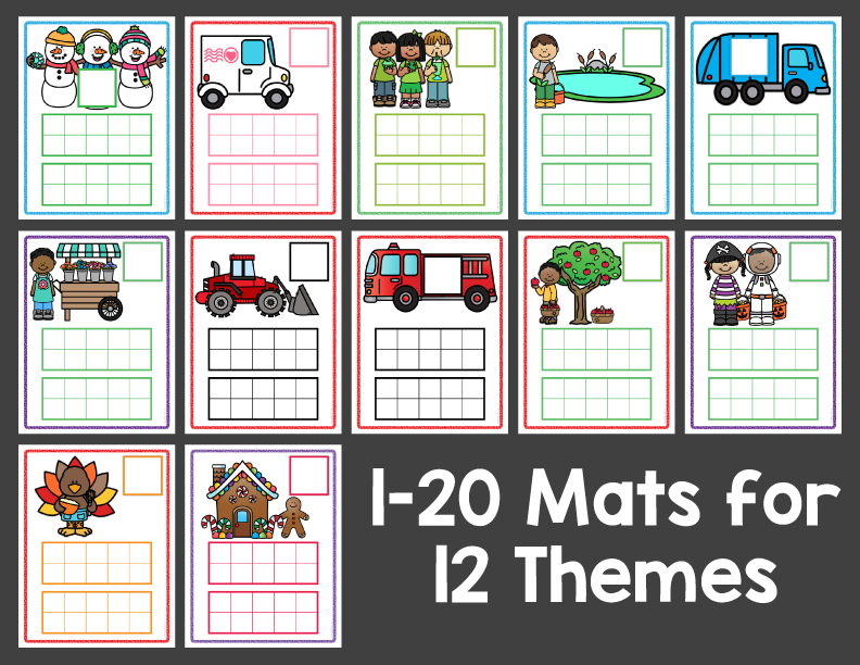Counting and Number Mats for the Year – Early Learning Ideas