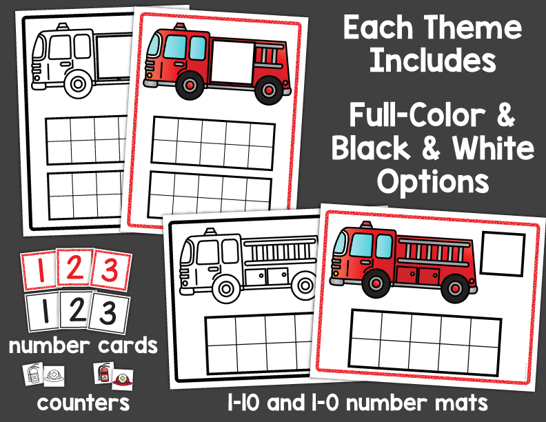 Counting and Number Mats for the Year – Early Learning Ideas