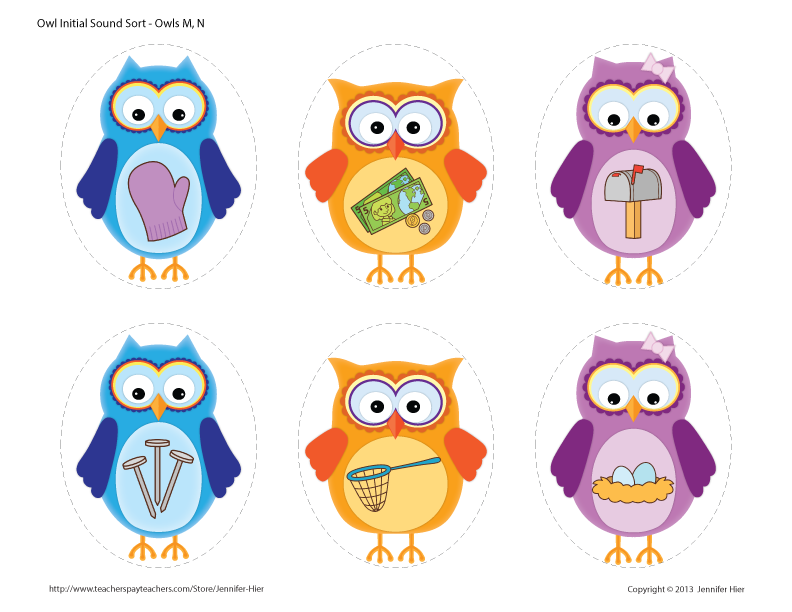 Owl Beginning Sound Activity – Early Learning Ideas