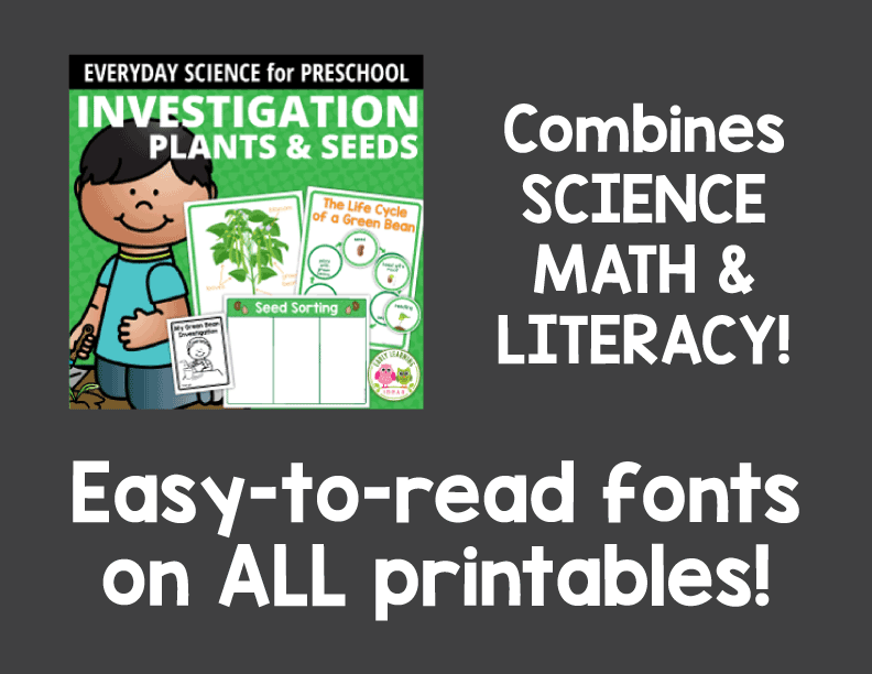 Plants & Seeds Science for Preschool & Pre-k | Green Bean Investigatio ...