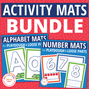 Playdough Mats & Loose Parts Mats Bundle – Early Learning Ideas