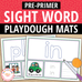 Pre-Primer Sight Word Activity Mats – Early Learning Ideas