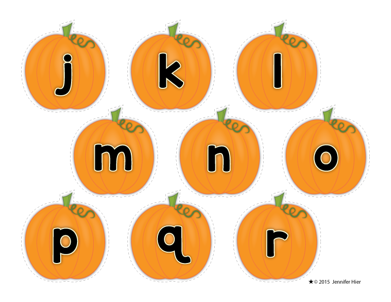 Pumpkin Alphabet & Beginning Sound Activity – Early Learning Ideas