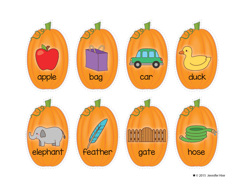 Pumpkin Alphabet & Beginning Sound Activity – Early Learning Ideas
