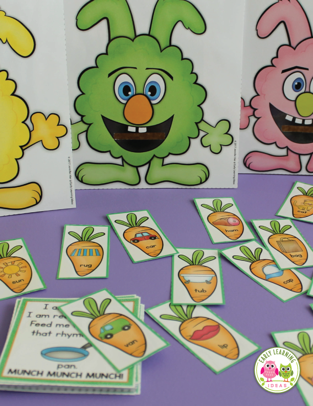 Rhyming Bunnies Game – Early Learning Ideas