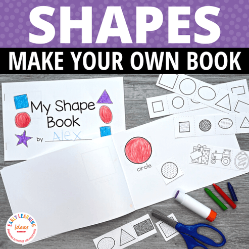 Make Your Own Shape Book Activity – Early Learning Ideas