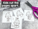Scissor Practice Set 2 | Cutting Practice Mini Books – Early Learning Ideas