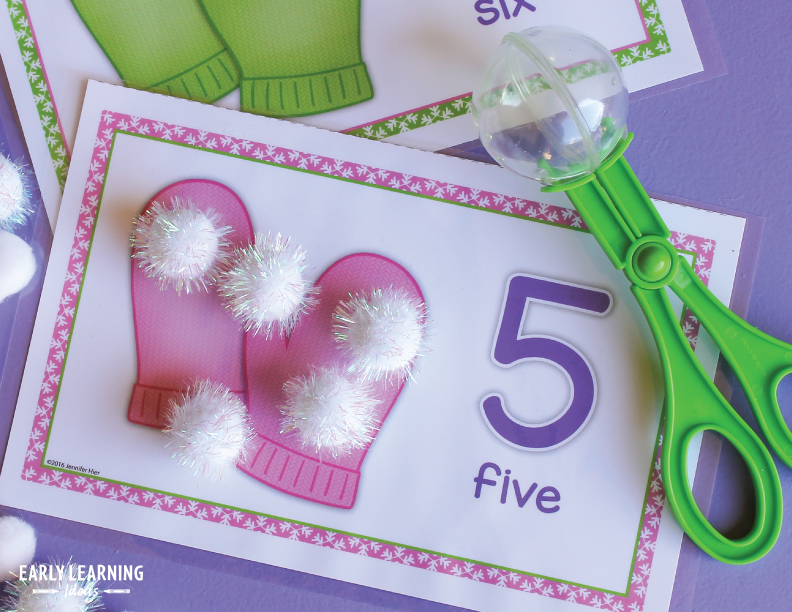 Snowflake Counting Mats 0-20 – Early Learning Ideas