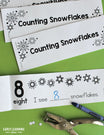 Snowflake Counting 1-10 Interactive Hole Punch Counting Books – Early ...