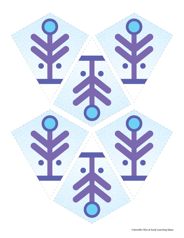 Snowflake Matching Puzzles – Early Learning Ideas